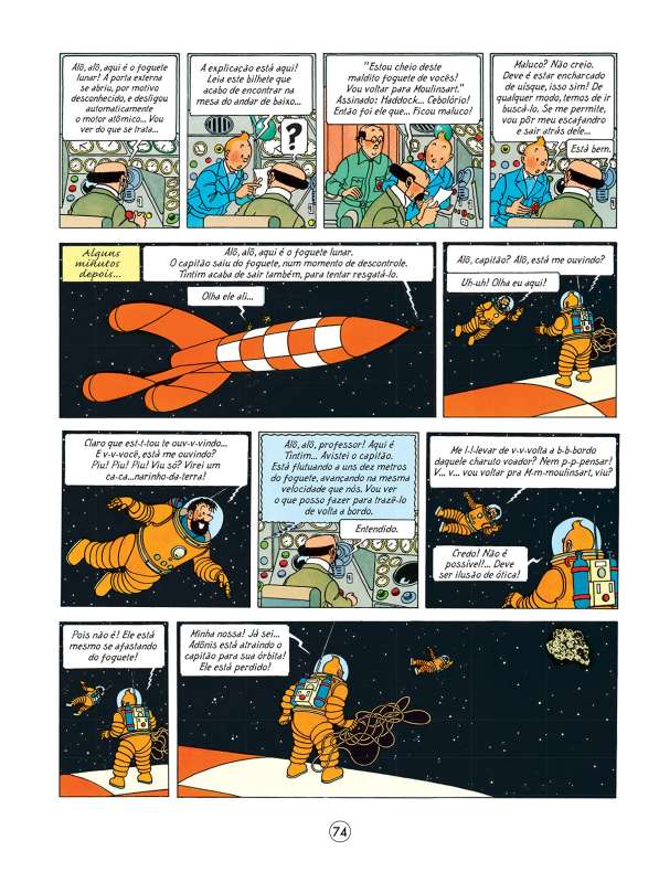 Tintim e a Lua: Rumo à Lua & Explorando a Lua – COMIC BOOM!