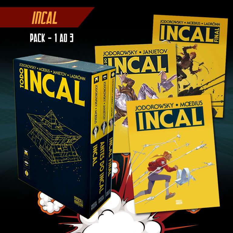 Pack: O Incal (Incal + Antes do Incal + Incal Final com Box) – COMIC BOOM!