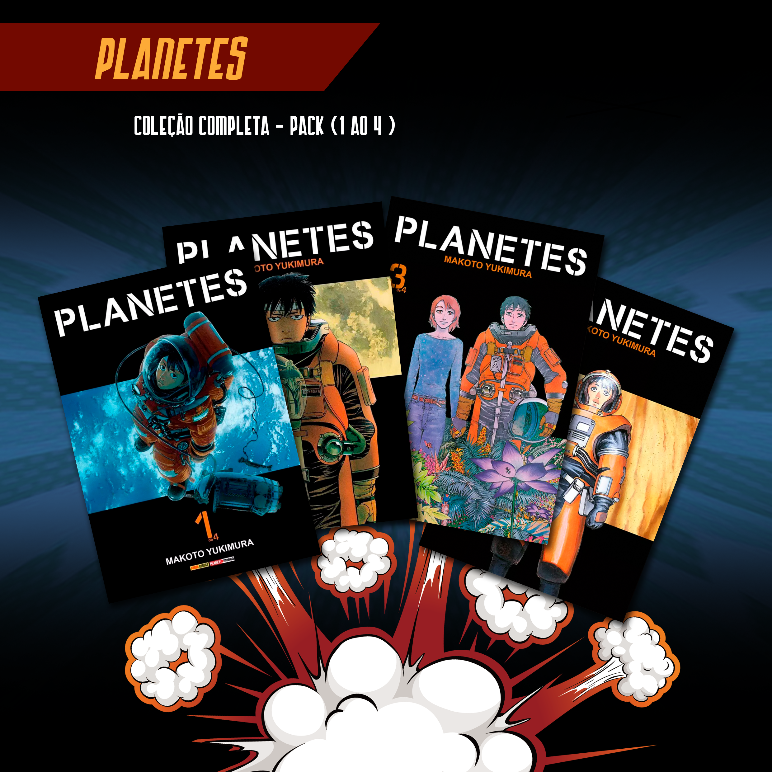 Pack: Planetes (Vol. 1 ao 4) – COMIC BOOM!