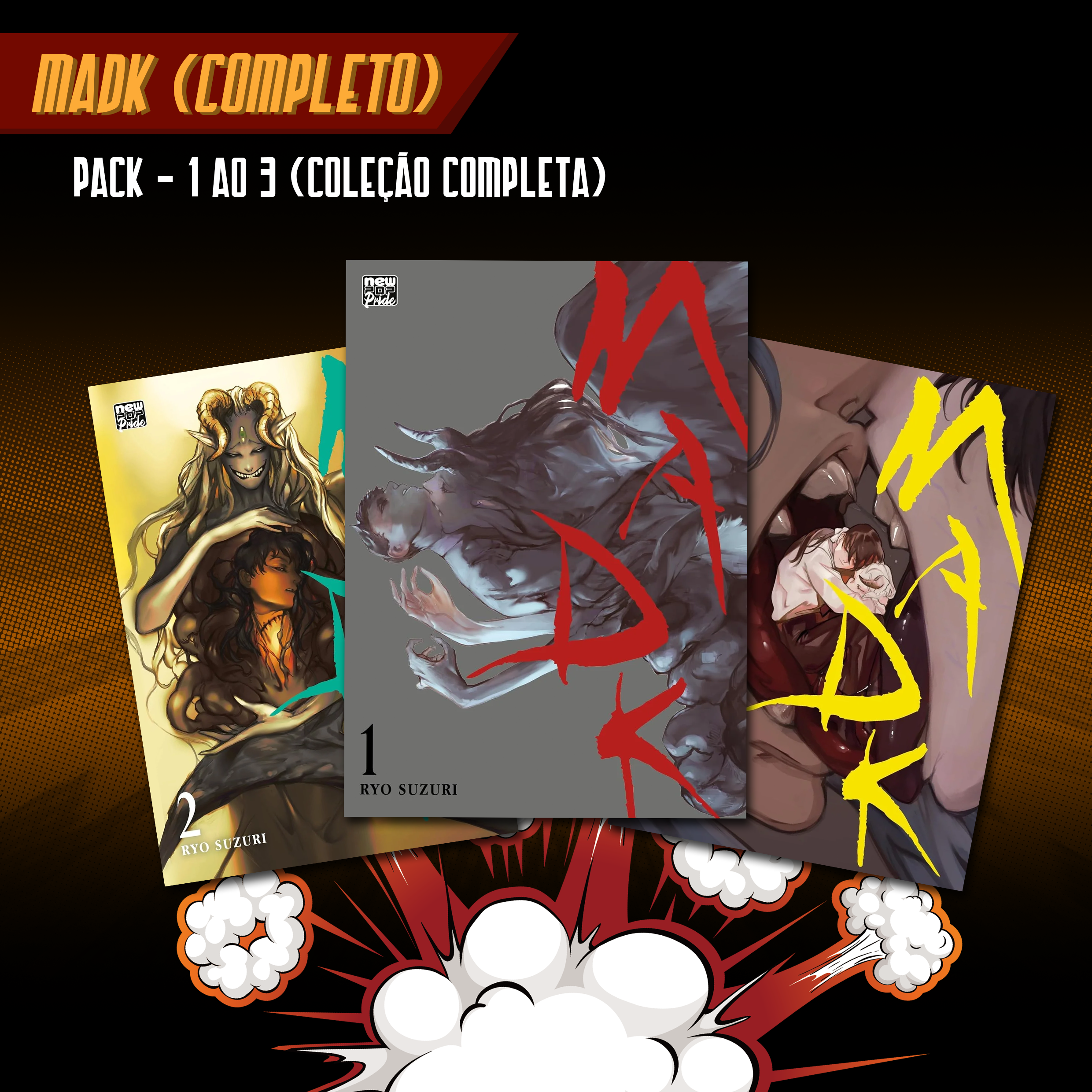 Pack: MADK Vol. 1 a 3 (COLEÇÃO COMPLETA) – COMIC BOOM!